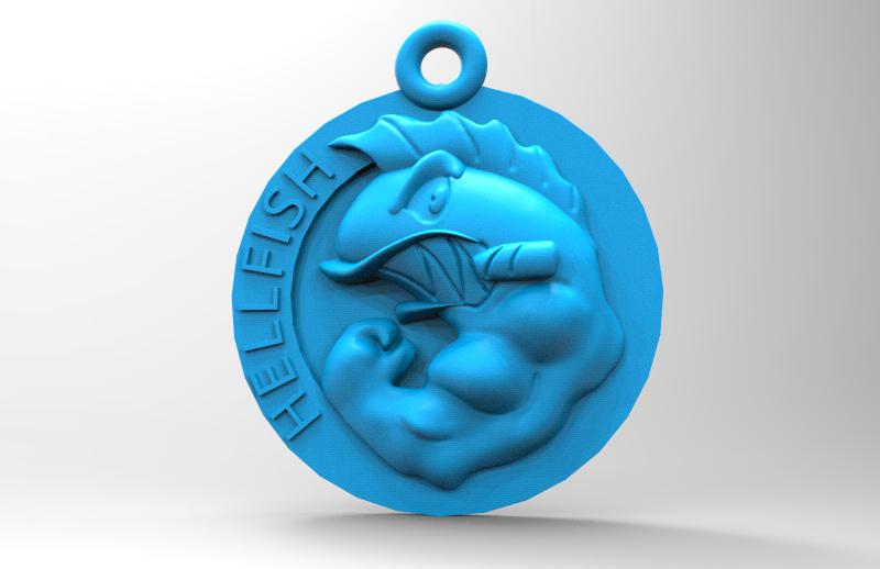 STL file The Simpson Flying Hell Fish 🐠 ・3D print design to download・Cults